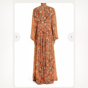 A.L.C. | Dresses | Nwt Alc Mariana Tiered Maxi Dress In Citrus Orange ...